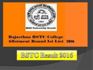 BSTC Result 2016 | PDF