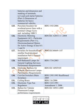 Bsti product list | PDF