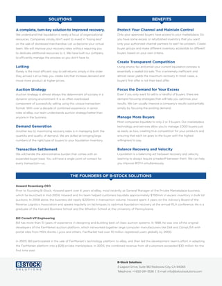 B Stock Solutions Brochure | PDF