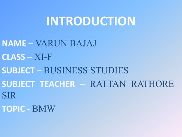 BST PROJECT.pptx | Automotive Industry | Industries