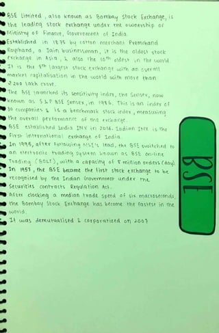 Stock Exchange Project | PDF