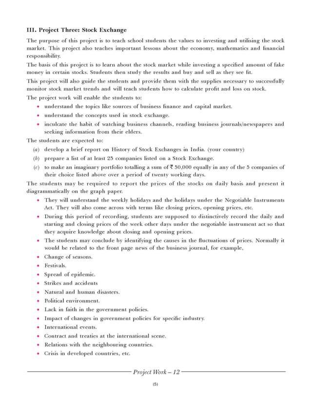 BUSINESS STUDIES PROJECT GUIDELINES | PDF | Business Accounting & Finance | Business