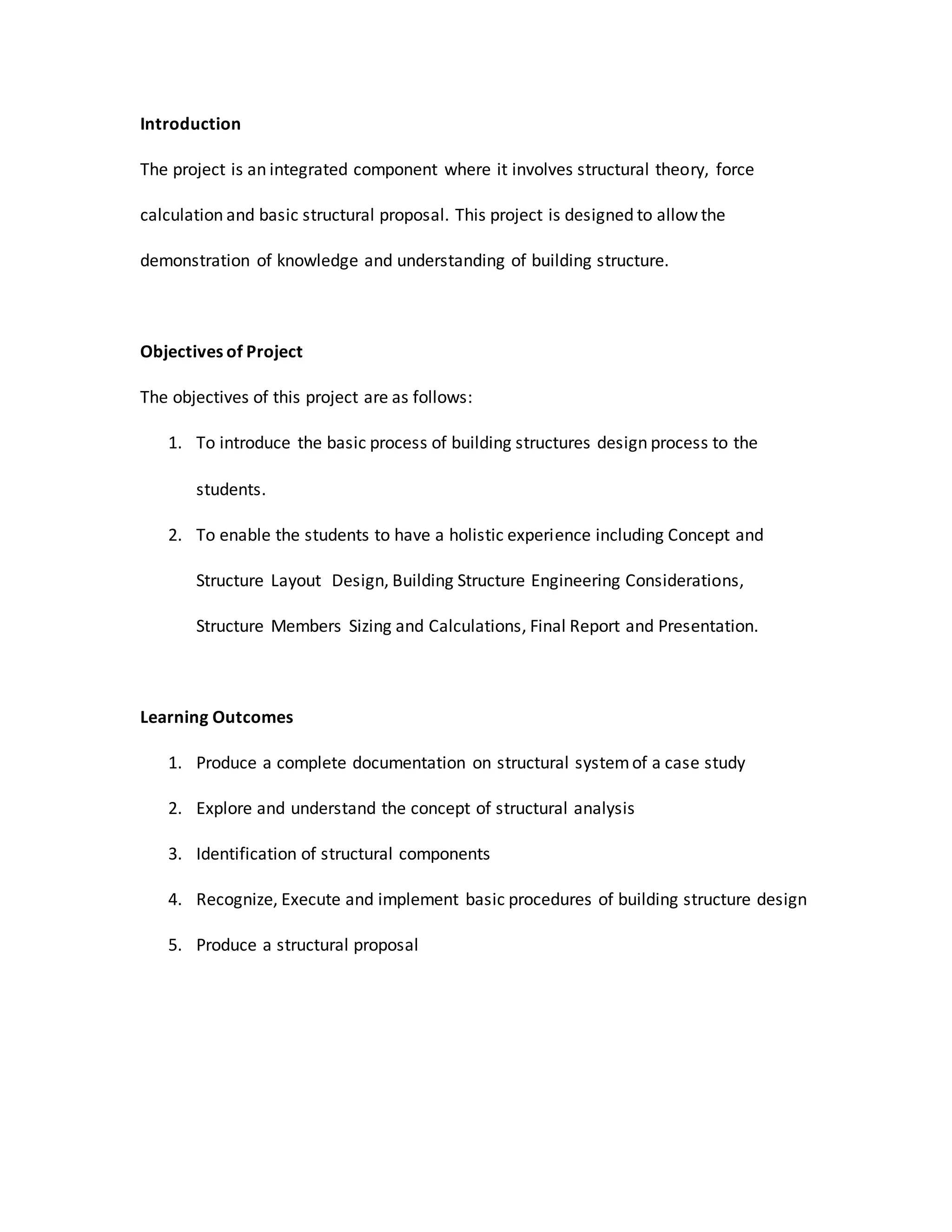 Building Structure Project 2 | PDF