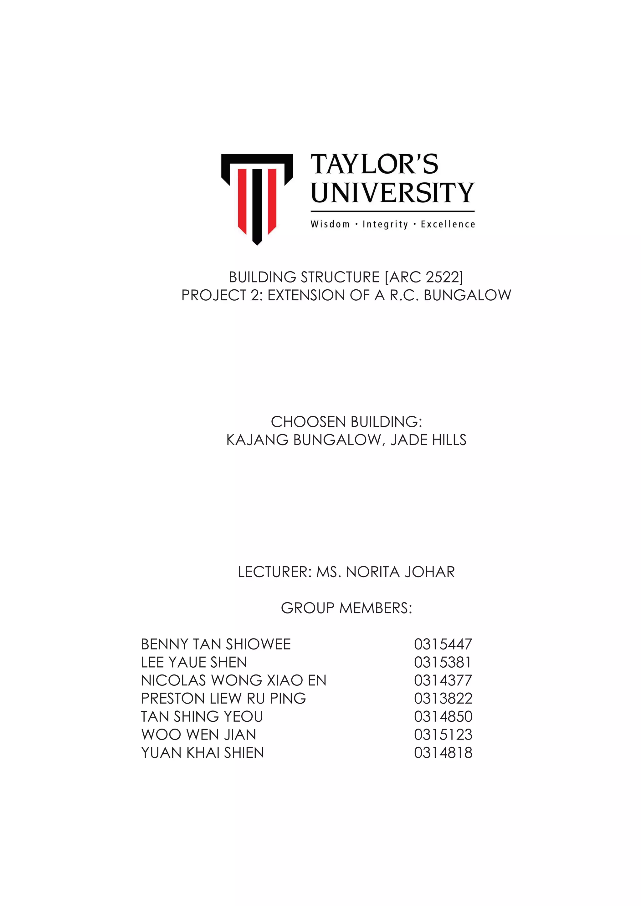 B structure report | PDF
