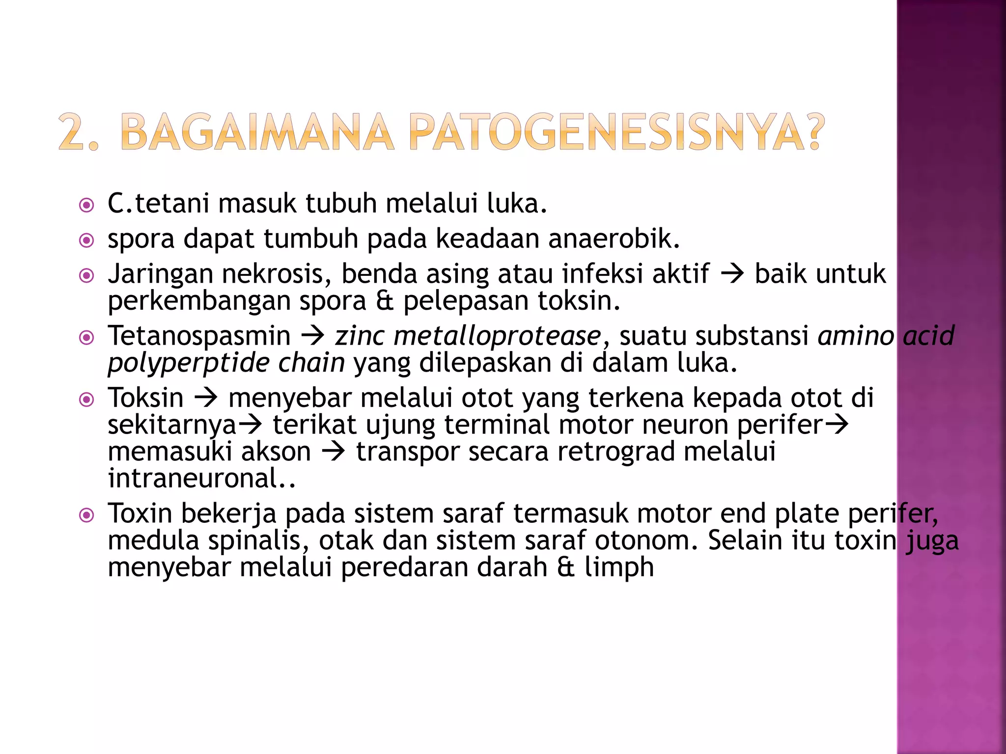 Bed Side Teaching Tetanus | PPTX