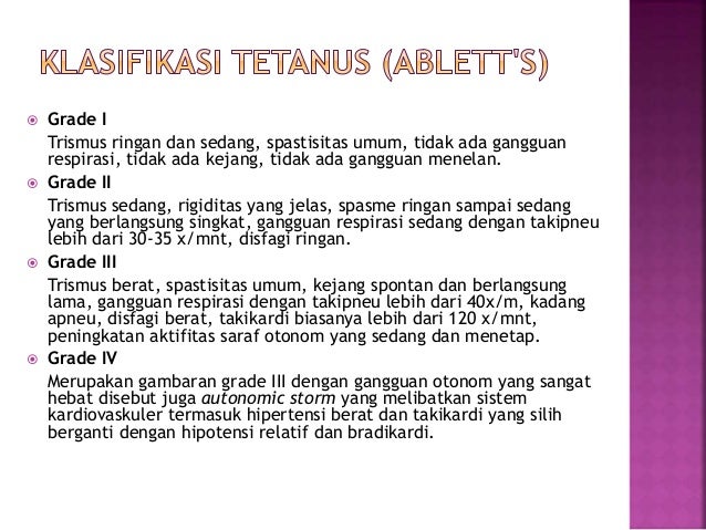 Bed Side Teaching Tetanus