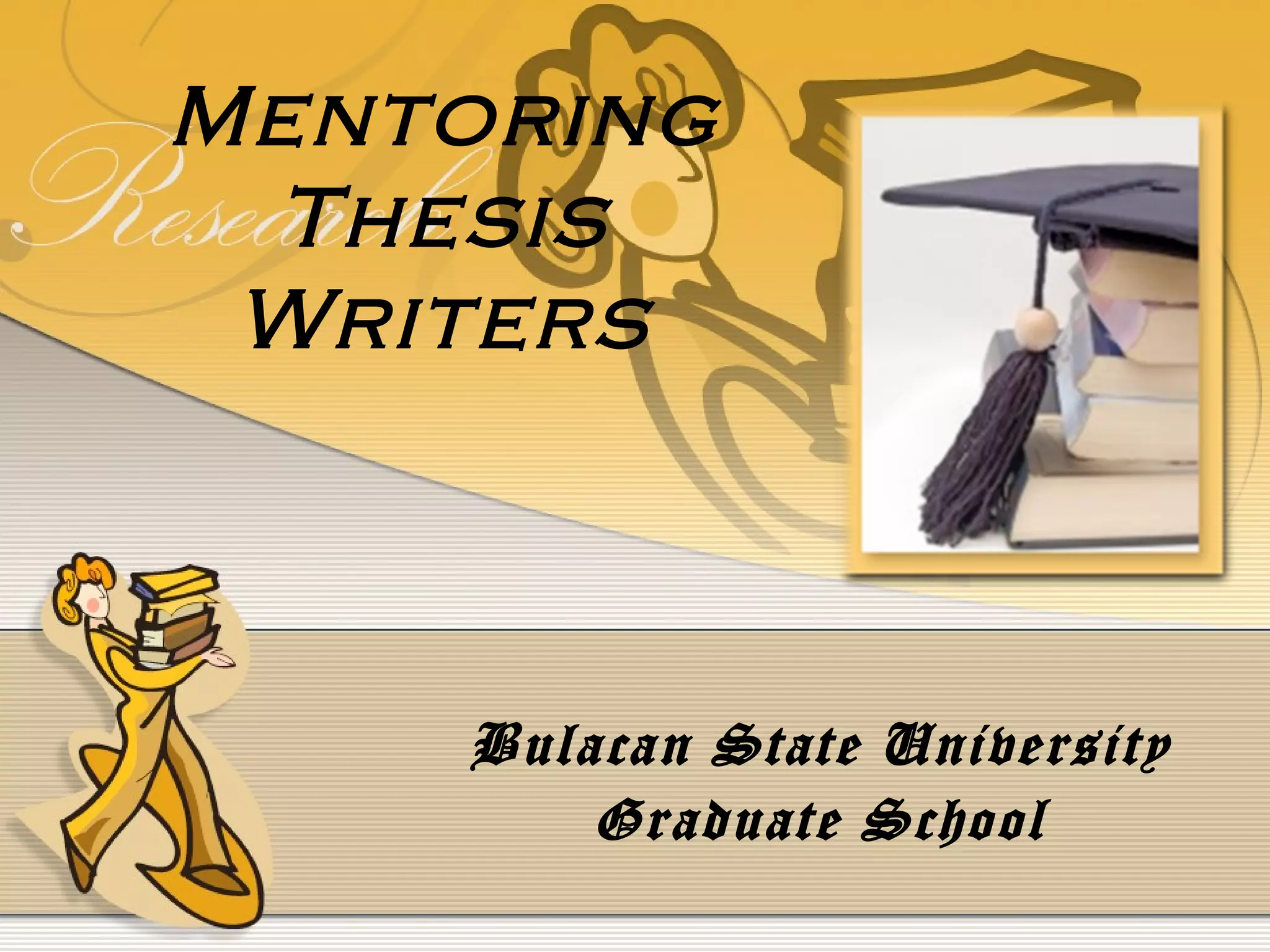 (THESIS) Bsu Mentoring Thesis Writers | PPT