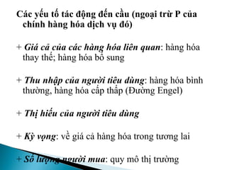 Bổ sung kiến thức về cung cầu | PPT