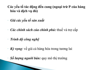 Bổ sung kiến thức về cung cầu | PPT