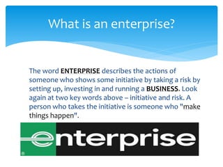 Setting up a new enterprise | PPTX