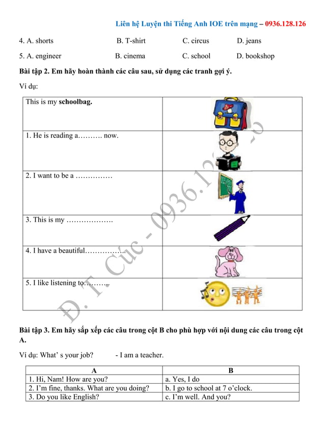 15 đề thi HSG tiếng anh lớp 5 | PDF | Family Travel | Travel Type