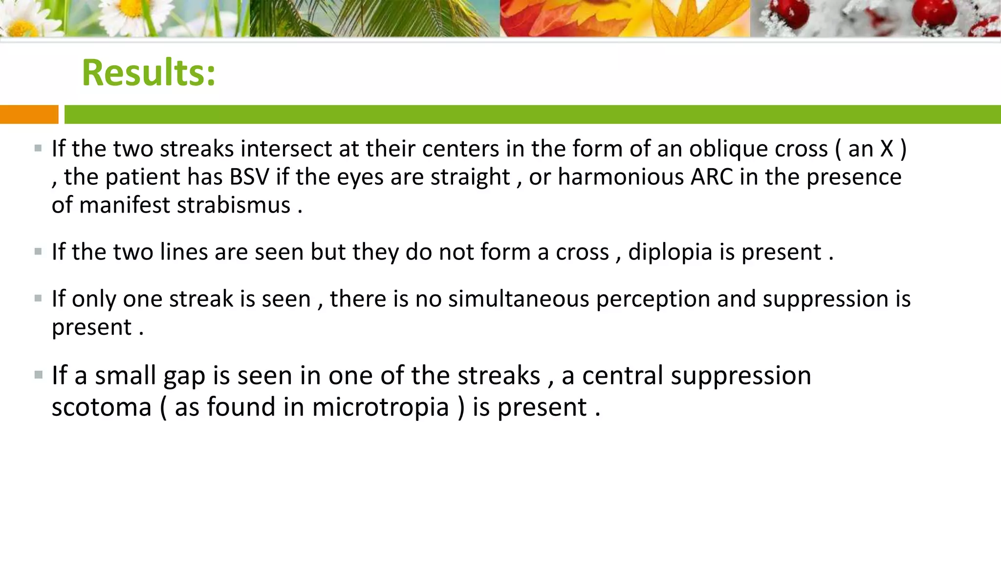 Binocular Single Vision Tests | PPTX