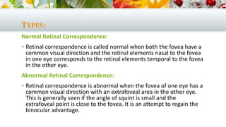 Binocular Single Vision Tests | PPTX
