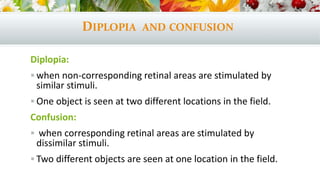 Binocular Single Vision Tests | PPTX
