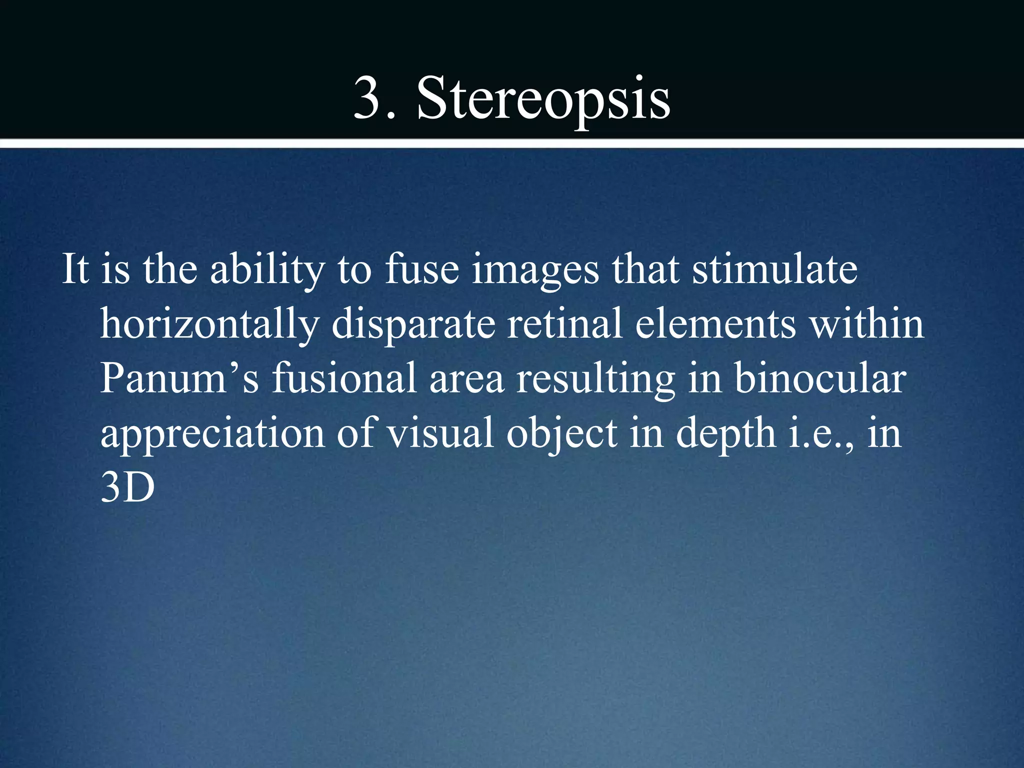 Binocular Single Vision | PPT