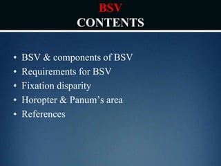 Binocular Single Vision | PPT