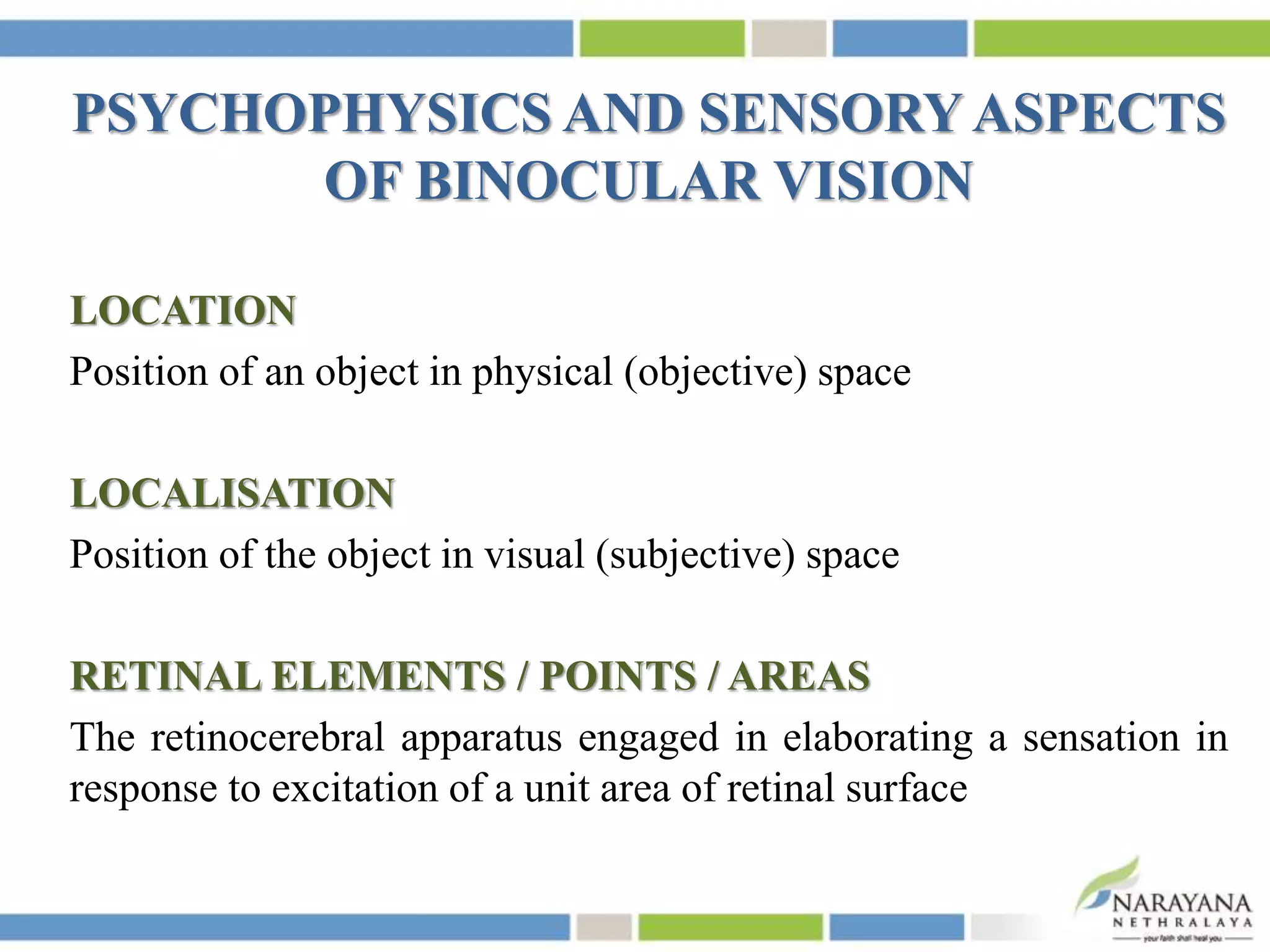 Binocular vision | PPTX