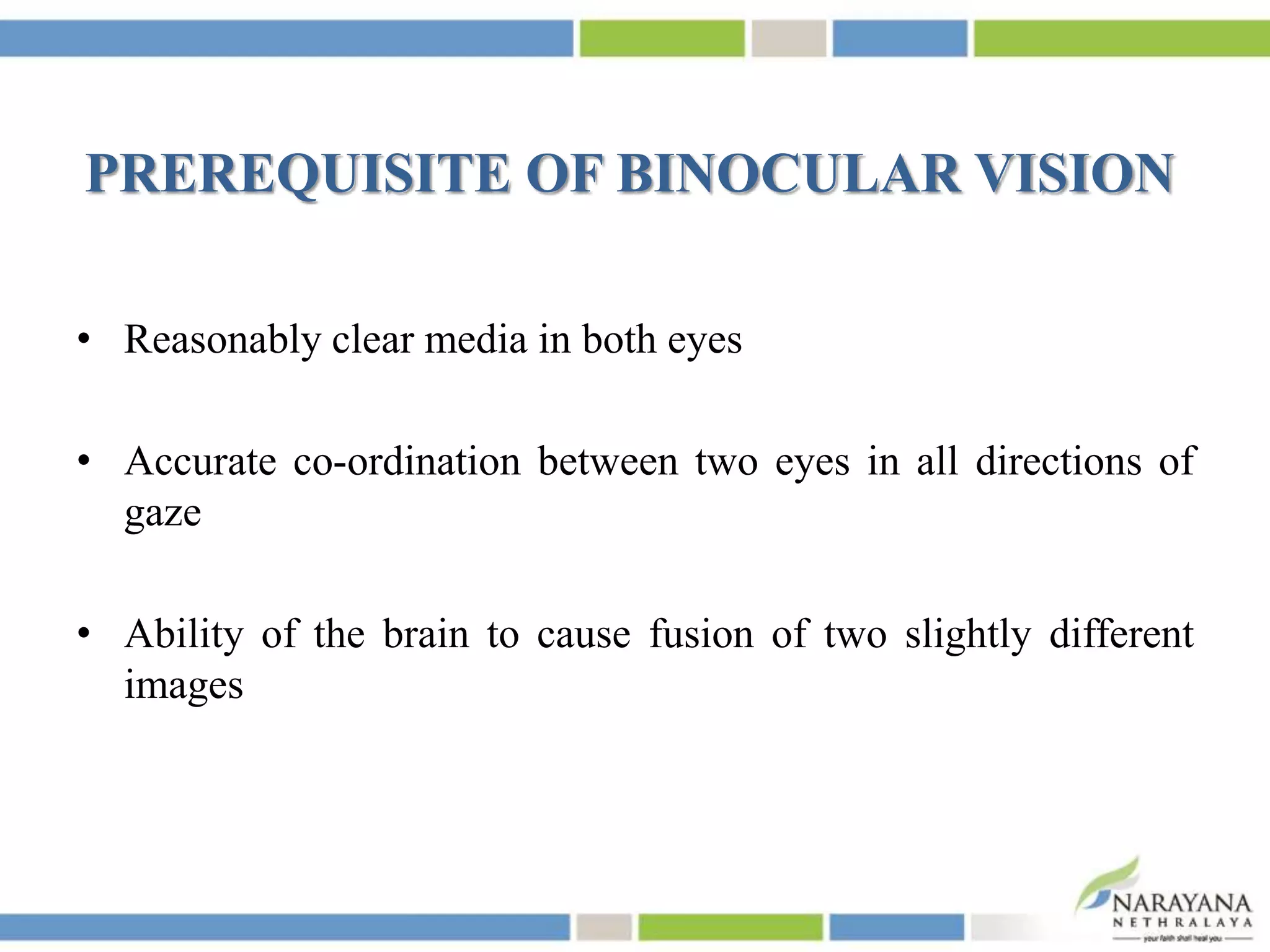 Binocular vision | PPTX