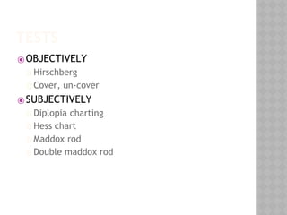 BSV- HEAD POSTURE. pptx orthoptics...... | PDF
