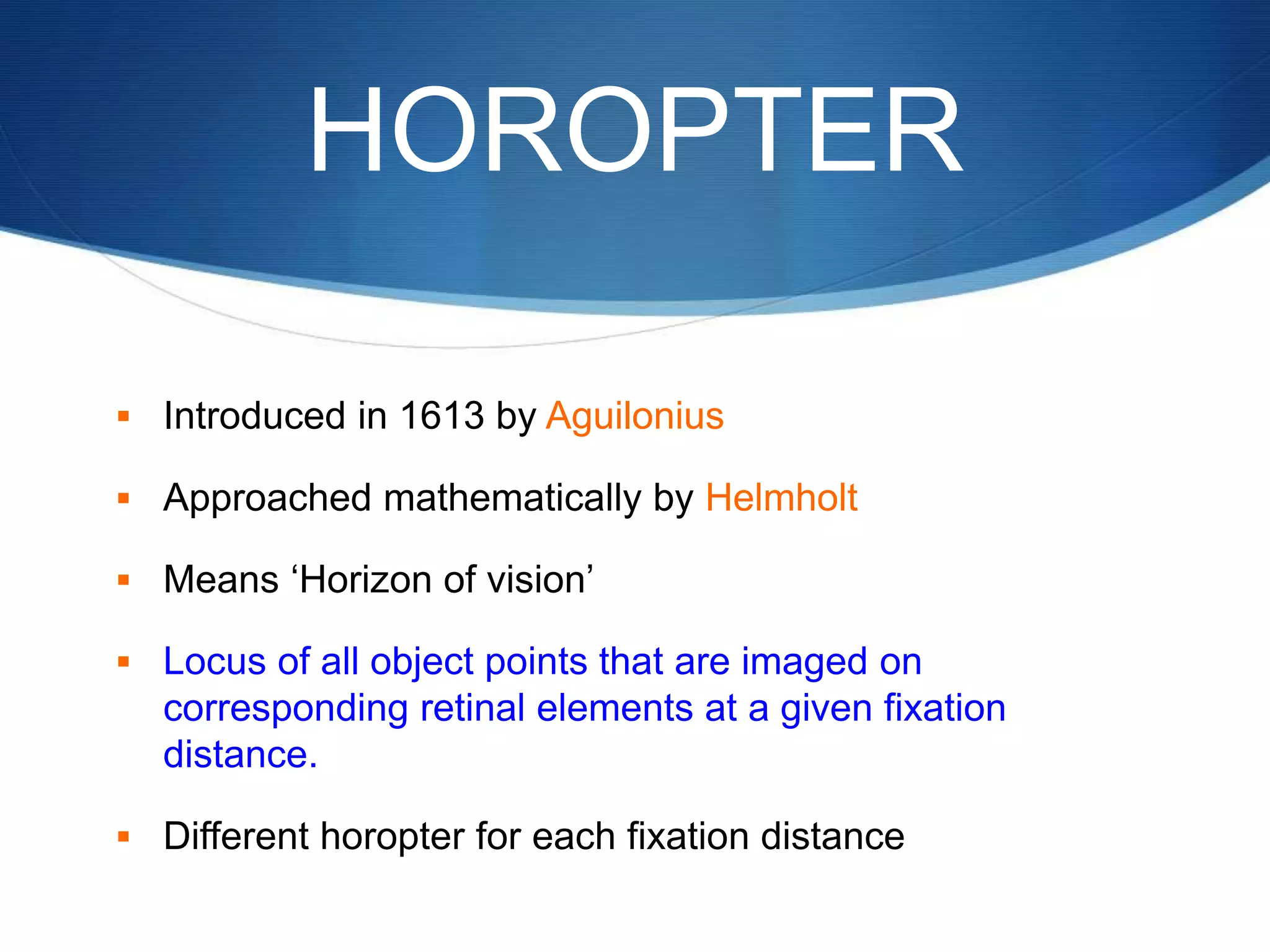 binocular single vision | PPTX