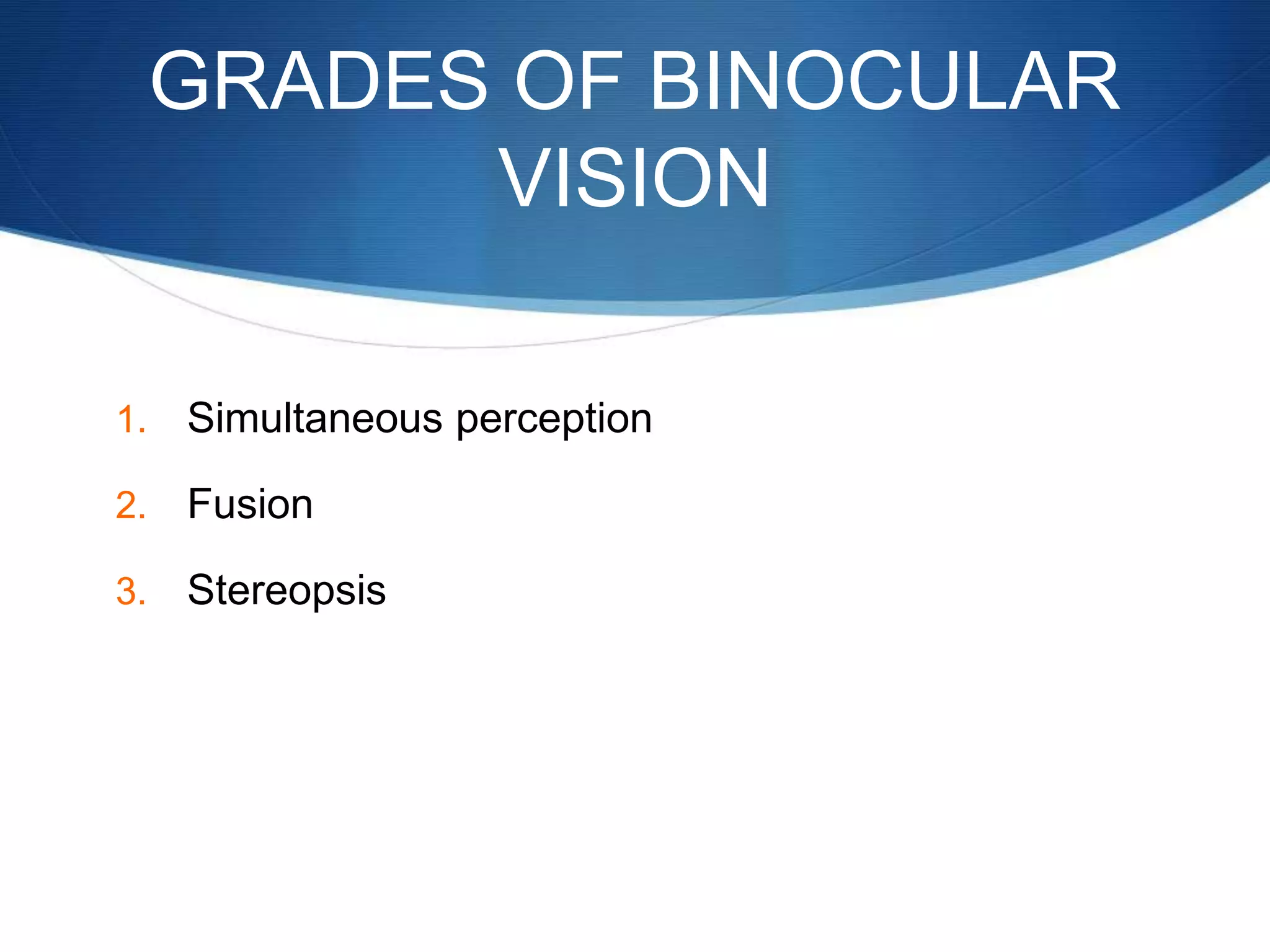 binocular single vision | PPTX