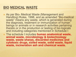 BIO MEDICAL SOLID WASTE | PPT