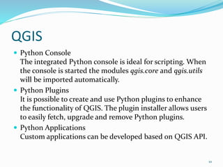 Python in geoinformatics | PPTX