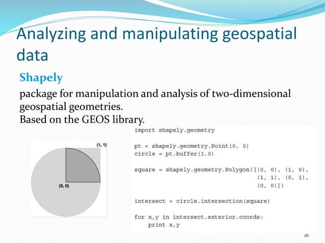 Python in geoinformatics | PPTX