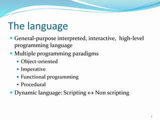 Python in geoinformatics | PPTX
