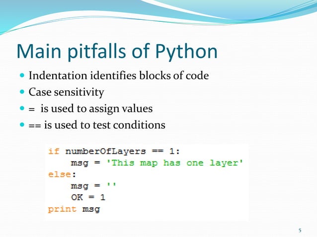 Python in geoinformatics | PPTX