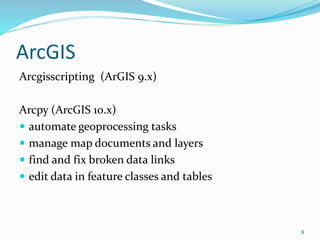 Python in geoinformatics | PPT
