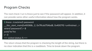 Reverse-engineering: Using GDB on Linux | PPT