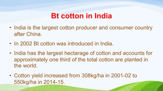 Bt. crops ppt | PPTX