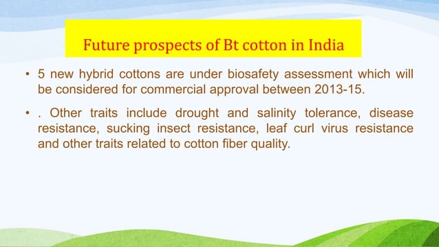 Bt. crops ppt | PPTX