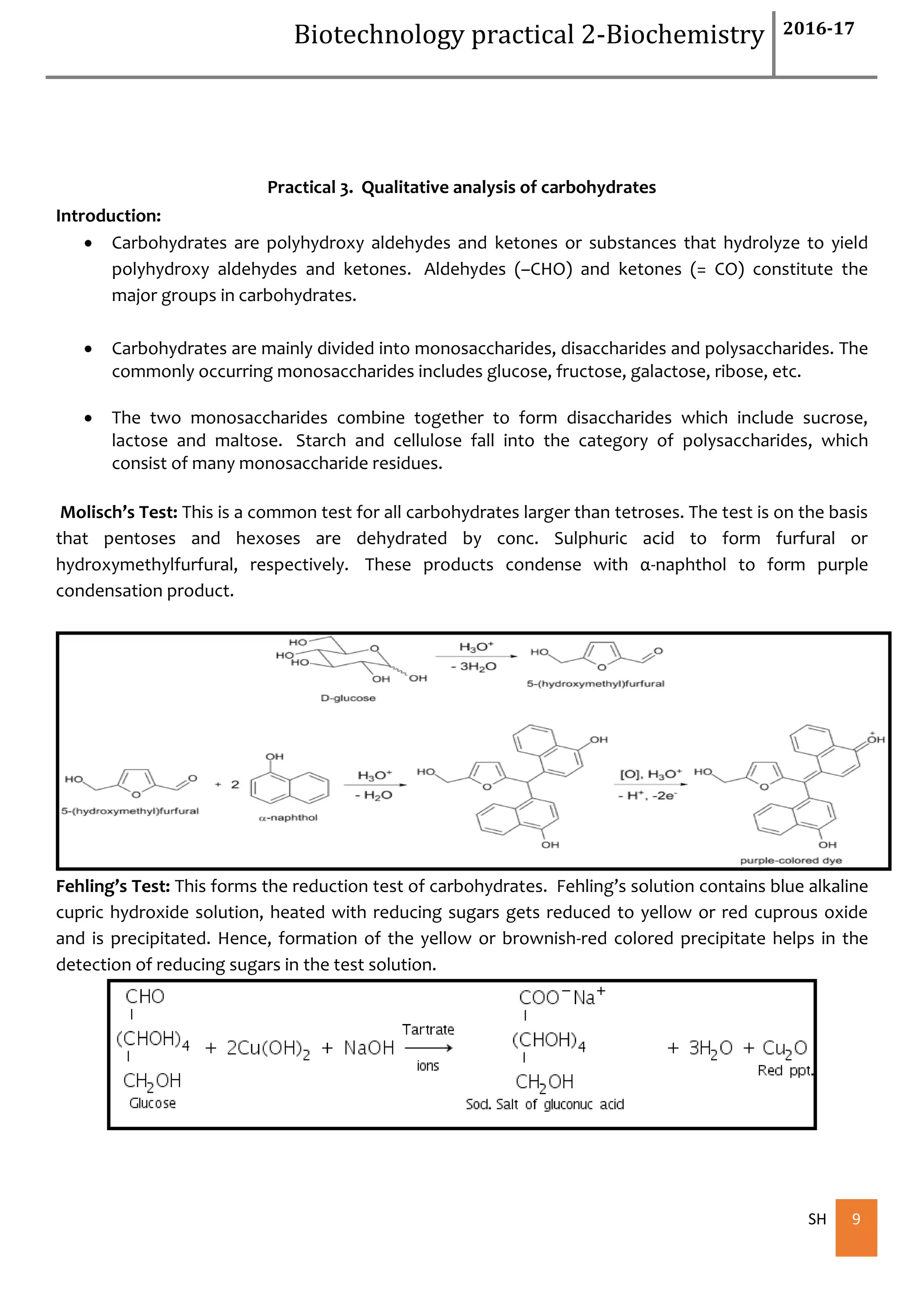 BIOCHEMISTRY LAB MANUAL | PDF
