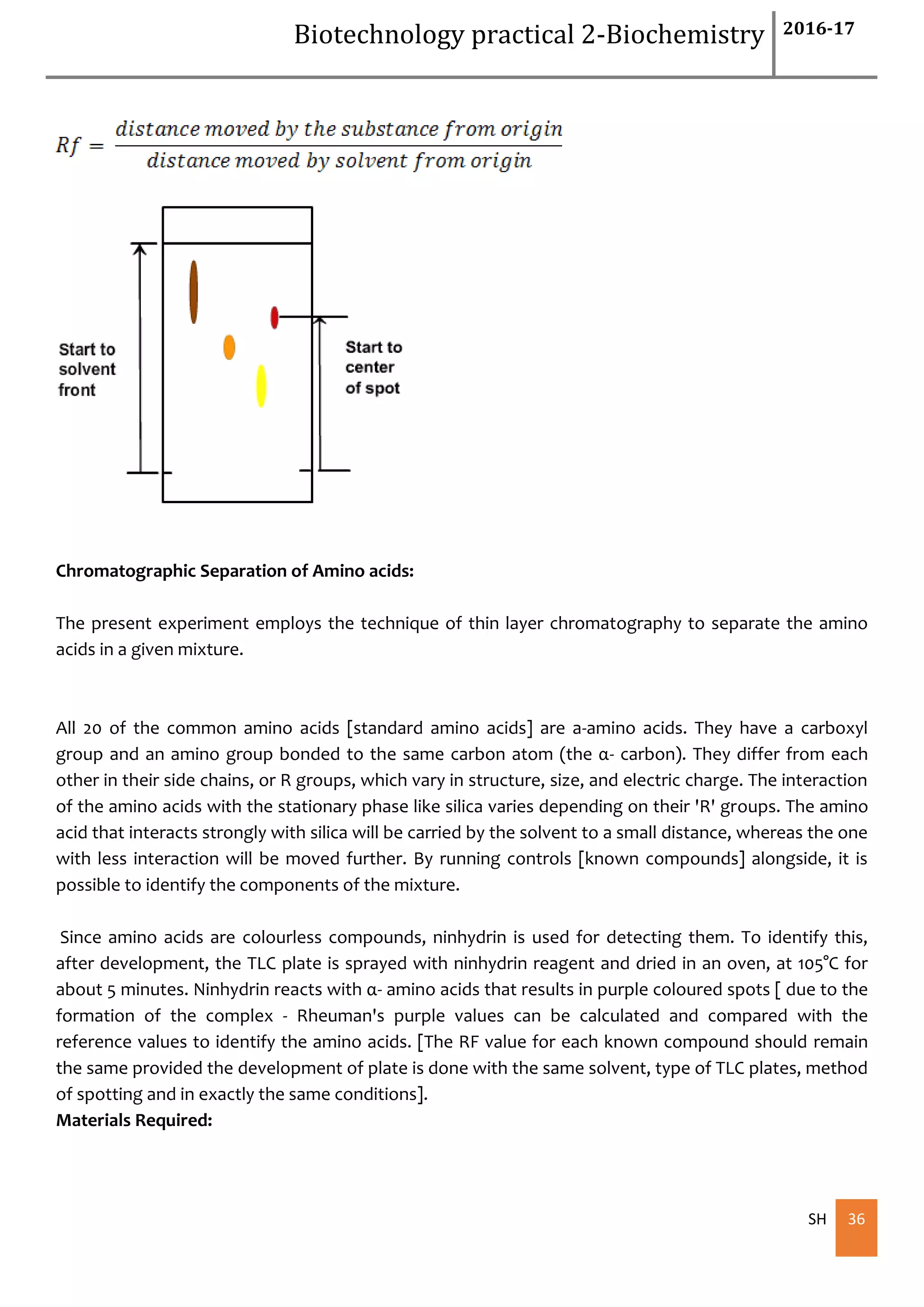 BIOCHEMISTRY LAB MANUAL | PDF