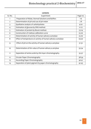 BIOCHEMISTRY LAB MANUAL | PDF