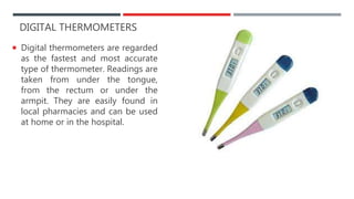 VS- TEMPERATURE (NORMAL,FORMULA, TYPES OF THERMOMETER, THERMORECEPTORS ...