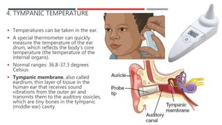 VS: BODY TEMPERATURE (THERMOMETER, THERMORECEPTORS) | PPT