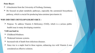 Bacillus thuringiensis.crops & golden rice | PPTX