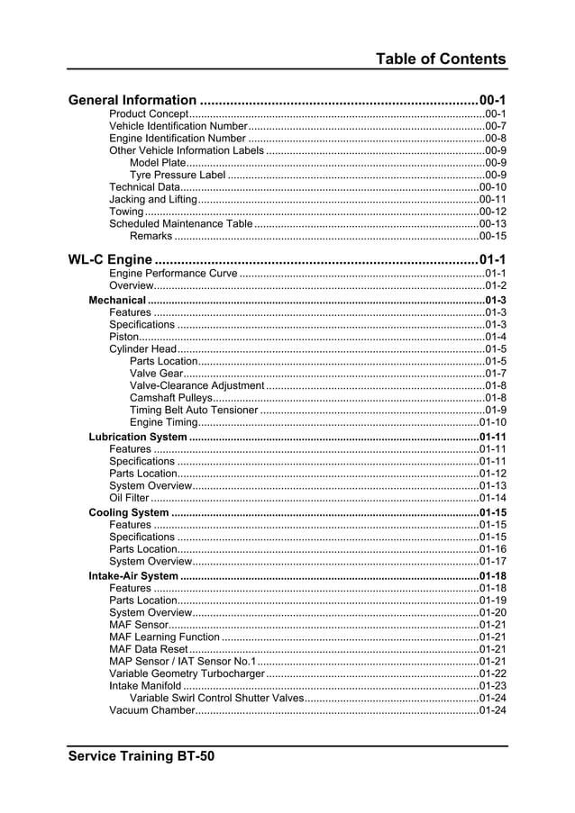 Bt 50 en repair manual | PDF | Auto Type | Automotive
