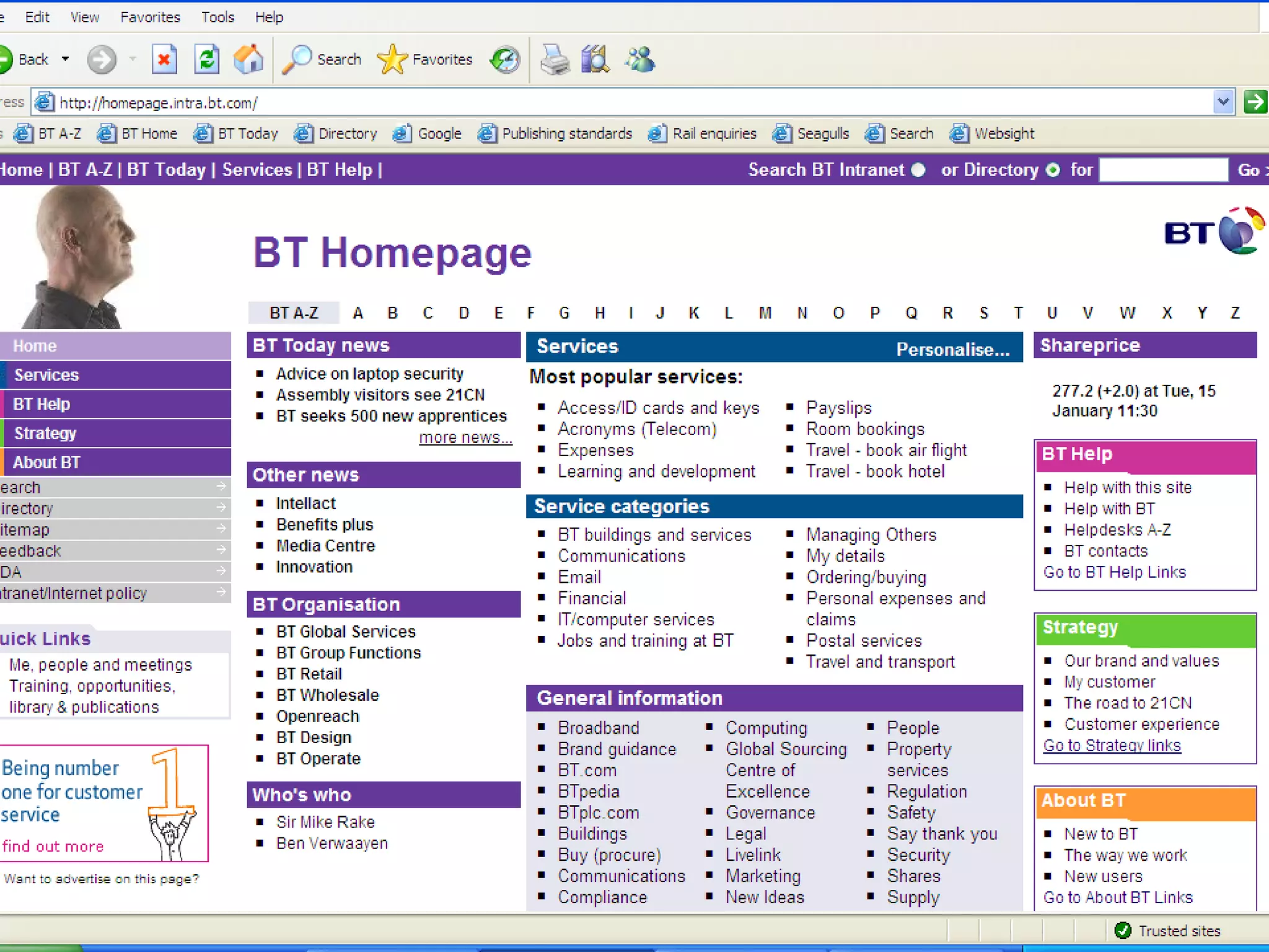 Bt Homepage 2009 Before After | PPT