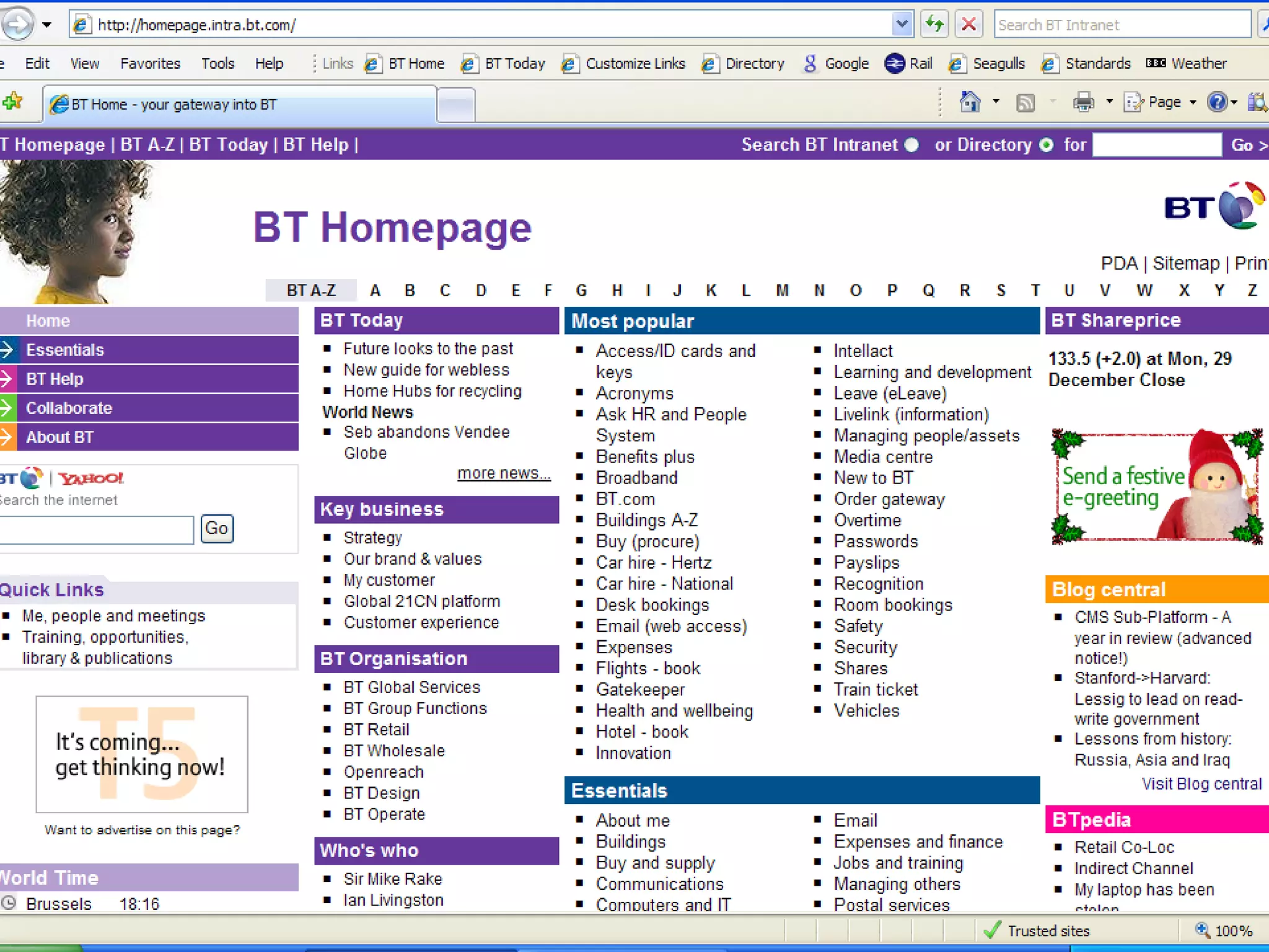 Bt Homepage 2009 Before After | PPT