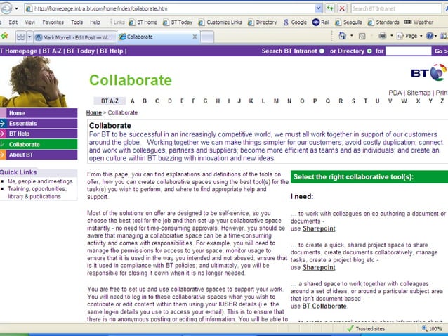 Bt Homepage 2009 Before After | PPT