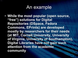 DIGITAL LIBRARIES AND THE CHALLENGE OF A "DIGITAL DARK AGES" | PPT