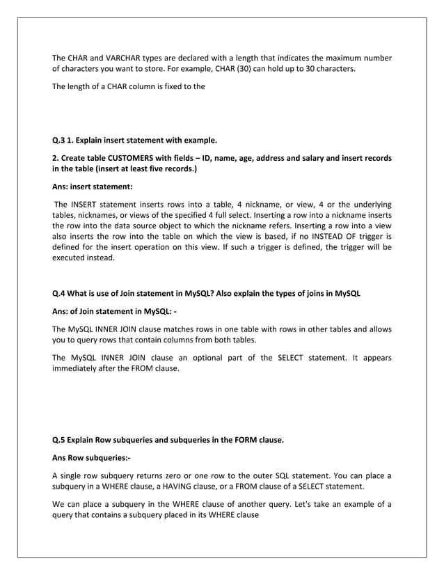 Bt0075 rdbms and mysql | DOCX | Databases | Computer Software and Applications