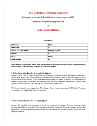 Bt0076, tcpip | DOCX