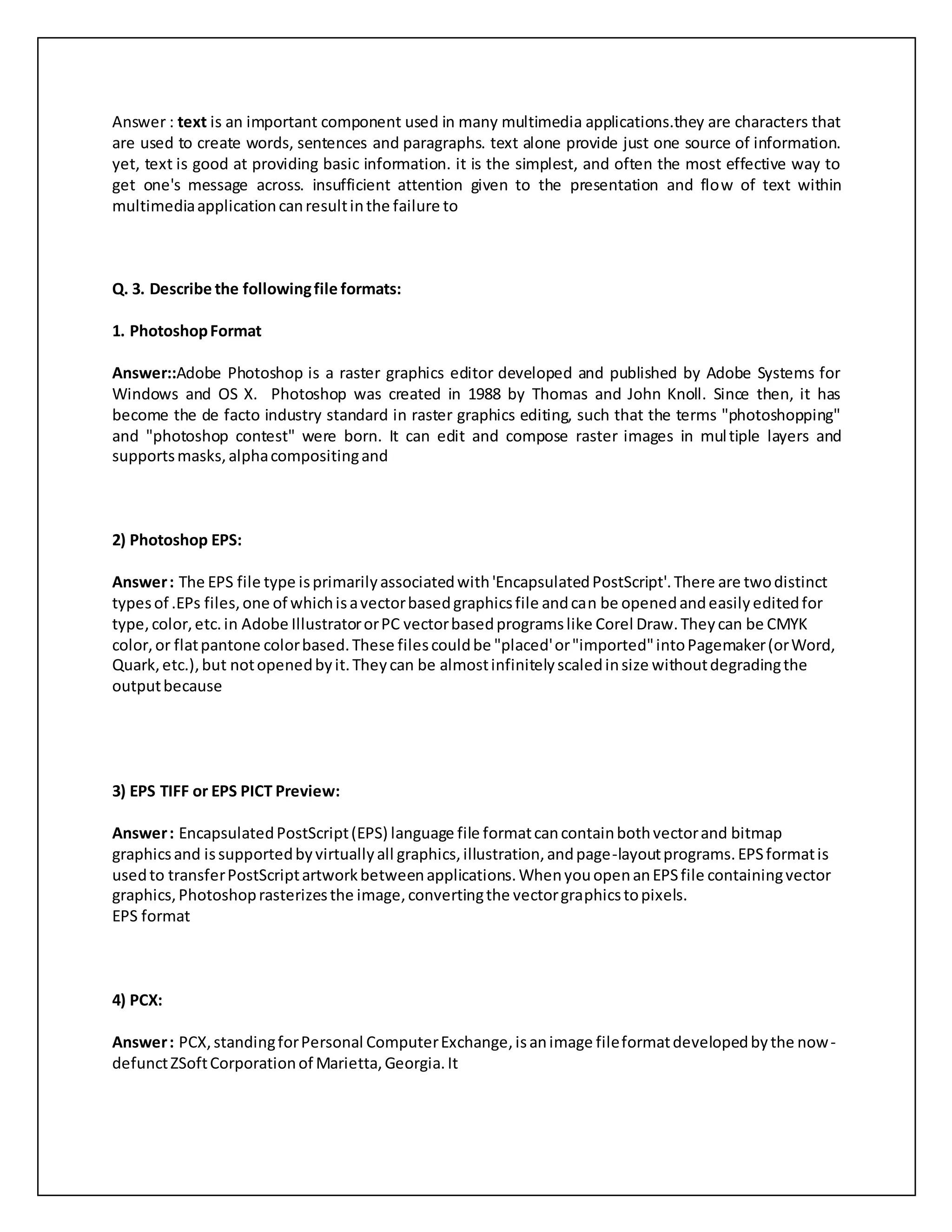 Bt0077 multimedia systems | PDF