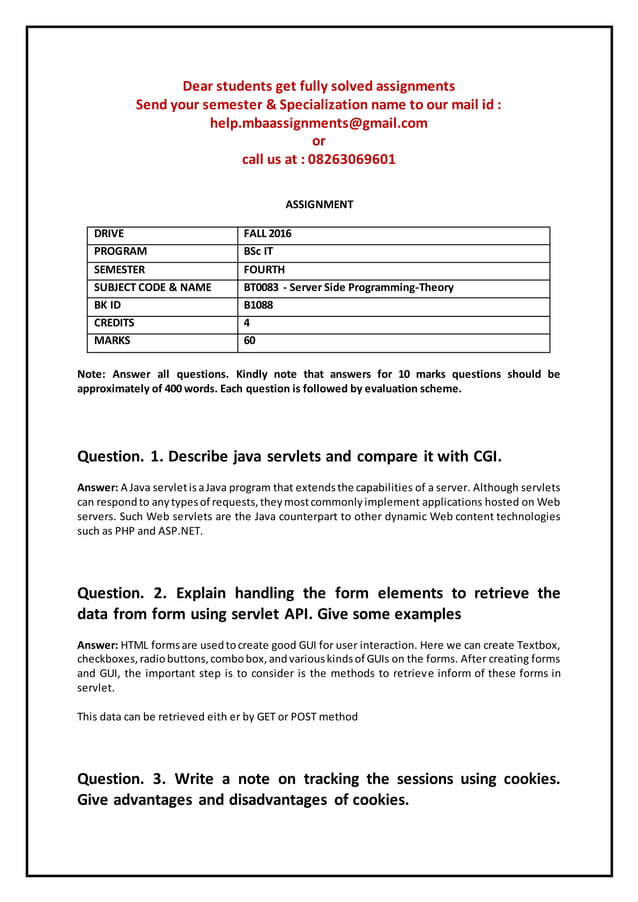 Bt0083 server side programming-theory | PDF