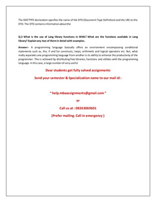 Bt0087, wml and wap programming theory | PDF